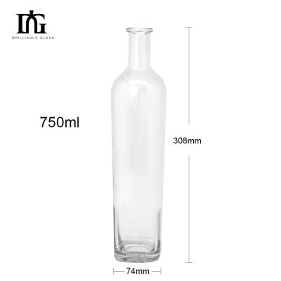 China Brilliance Offers 700ml 750ml Empty Wine Whisky Glass Bottle with Various Capacities for sale