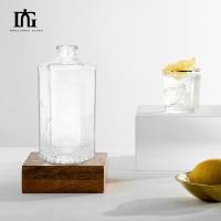China Sealing Type Cork 500ml Clear Liquor Glass Bottles for Tequila Spirits for sale