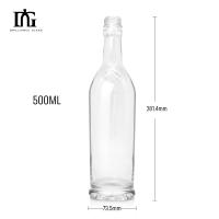China Gin 750ml Glass Liquor Bottles Brandy Glass Bottle Beer Bottle Beverage Cork Food for sale