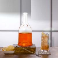 China Custom Logo 500ml/700ml Glass Bottle for Brandy Juice Wine or Liquor Unique Design for sale