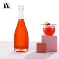 China Customize 500ml Glass Bottle for Brandy Juice Wine Liquor Spirit OEM/ODM Unique Shaped for sale