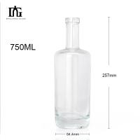 China Acceptable Logo 500ml/750ml Glass Bottles for Liquor Wine or Whisky Customize Your for sale