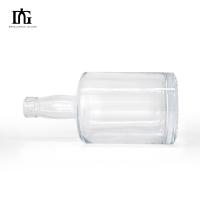 China Body Material Glass 260ml Mini Bottles Clear Glass Bottle for Whisky Wine Liquor for sale