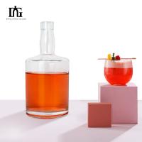 China Body Material Glass 260ml Mini Bottles Clear Glass Bottle for Whisky Wine Liquor for sale