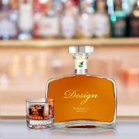 China Sample Provided Freely Glass Bottle for Vodka Gin Whiskey Liquor Spirits 750ml 500ml for sale