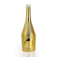 China 375ml Glass Wine Bottle for Juice Vodka Champagne Visky Whisky Oem Free Sample for sale