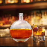 China 500ml 250ml Capacity Engraved Glass Bottle for Liquor Spirits Vodka Whisky Customize for sale