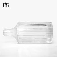 China Clear Crystal Rum Gin Vodka Bottle Top Sale 360ml 500ml 700ml Custom for Liquor Glass Bottle for sale