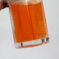 China Hot in Europe Glass Clear Flask Liquor Bottle 350ml 500ml 700ml for Gin Rum Brandy for sale