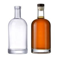 China Industrial Beverage Glass Bottles Capacity 750ml for Hot Vodka Brandy Frosted Wine for sale