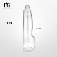 China Glass Collar Material 1500ml Glass Bottles for Customised Vodka in Liquors and Beverage for sale