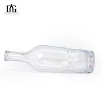 China Acceptable OEM/ODM European Style Luxury 700ml 750ml Unique Whisky Rum Gin Glass Bottle for sale