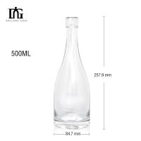 China 1000ml/750ml/700ml/500ml Capacity Glass Liquor Bottle for Vodka Gin Rum and More for sale