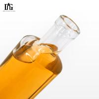 China VODKA 750ml Round Clear Bottle Gin Rum Brandy Glass Bottle European Style Luxury for sale