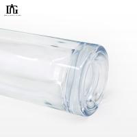 China VODKA 750ml Round Clear Bottle Gin Rum Brandy Glass Bottle European Style Luxury for sale
