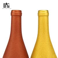 China 500ml/750ml Capacity Custom Matte Colored Glass Wine Bottle for Red Wine and Liquor for sale