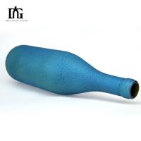 China 500ml/750ml Capacity Custom Matte Colored Glass Wine Bottle for Red Wine and Liquor for sale