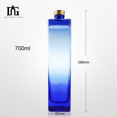 China 500ml/700ml/750ml Capacity Glass Bottle of Vodka for Liquors and Beverages for sale