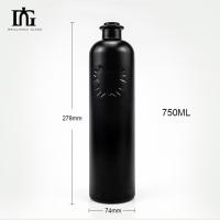 China OEM/ODM Acceptable 750ml Vodka Liquor Glass Bottle with Metal Lid and Cork Screw Cap for sale