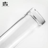 China OEM/ODM Acceptable 750ml Vodka Liquor Glass Bottle with Metal Lid and Cork Screw Cap for sale