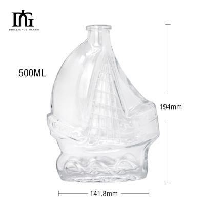 China 750ML Glass Wine Bottles Super Flint 500ML 700ml Alcohol bottles Ice Other Beverage for sale