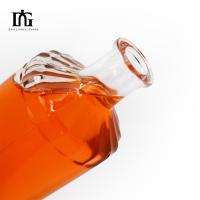 China Sealing Type Cork 750ml Square Glass Wine Bottle for Custom Design Liquor Bottles for sale