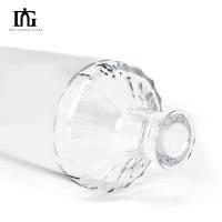 China Provided Freely 500ml Clear Glass Beverage Bottles with Cork Stopper and Thick Bottom for sale