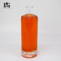 China Provided Freely 500ml Clear Glass Beverage Bottles with Cork Stopper and Thick Bottom for sale