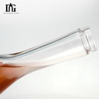 China 500ml/700ml/750ml End Customizable Slender Long Neck Champagne Vodka Glass Wine Bottle for sale