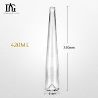 China 420ml Long Neck Glass Bottle for Fruit Juice Cork and Screw Cap Glass Collar Material for sale