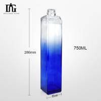 China Body Material Glass Bottle for Liqueur 700Ml Empty Rectangle Water Whisky Vodka for sale