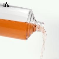 China 650ml Glass Liquor Bottle Vodka Gin Bottle With Cork for Your Taste Body Material Glass for sale