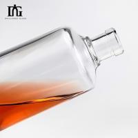 China Custom Logo Glass Bottle 500ml 750ml for Whiskey Gin Rum Brandy Tequila Mineral Water for sale
