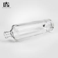 China Custom Logo Glass Bottle 500ml 750ml for Whiskey Gin Rum Brandy Tequila Mineral Water for sale
