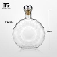 China Whisky Gin Vodka Brandy 500ml Glass Bottle for Liquor Packaging Customized Design for sale