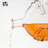 China Liquors and Beverage 700ml Creative Transparent Sealed Mini Wine Glass Bottle with Cork for sale
