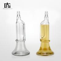 China Liquor Spirit Gourd Shape 600ml Clear Food Grade Glass Bottle for Distilliery for sale