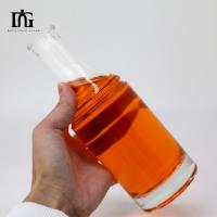 China 500ml 700ml Glass Brandy Juice Wine Liquor Spirit Bottle Custom Unique Shaped Empty Glass for sale