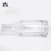 China 500ml 700ml Glass Brandy Juice Wine Liquor Spirit Bottle Custom Unique Shaped Empty Glass for sale