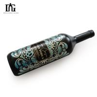 China Acceptable OEM/ODM Varnished Embossed Waterproof Sticker for Red Wine Liquor Bottle Label for sale