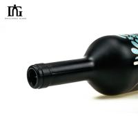 China Acceptable OEM/ODM Varnished Embossed Waterproof Sticker for Red Wine Liquor Bottle Label for sale