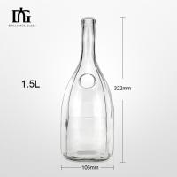China Custom Design Engraved Cork Cap 500ml Glass Vodka Bottle for OEM/ODM Acceptable Sale for sale