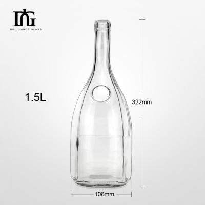 China Custom Design Engraved Cork Cap 500ml Glass Vodka Bottle for OEM/ODM Acceptable Sale for sale