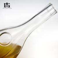 China Custom Design Engraved Cork Cap 500ml Glass Vodka Bottle for OEM/ODM Acceptable Sale for sale