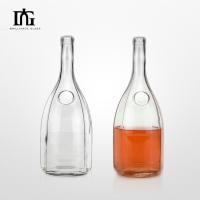China Custom Design Engraved Cork Cap 500ml Glass Vodka Bottle for OEM/ODM Acceptable Sale for sale