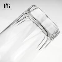 China Liquor Bottle 330ml Glass Empty Spirit Alcohol Shot Bottles with Cork and Screw Cap for sale