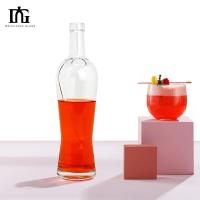 China 700ml Thick Bottom Engraved Glass Bottles for Liquor Customized and Provided Freely for sale