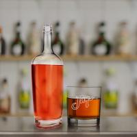 China 250ml/500ml/700ml/750ml Capacity Round Glass Bottle for Liquors and Beverage for sale