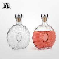 China 700ml Round Glass Bottle With Cork for Beverage Industrial Popular Product Provided Freely for sale