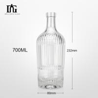 China Customized Whisky Vodka Wine Glass Bottles with Cork Screw Both Cap Type for sale